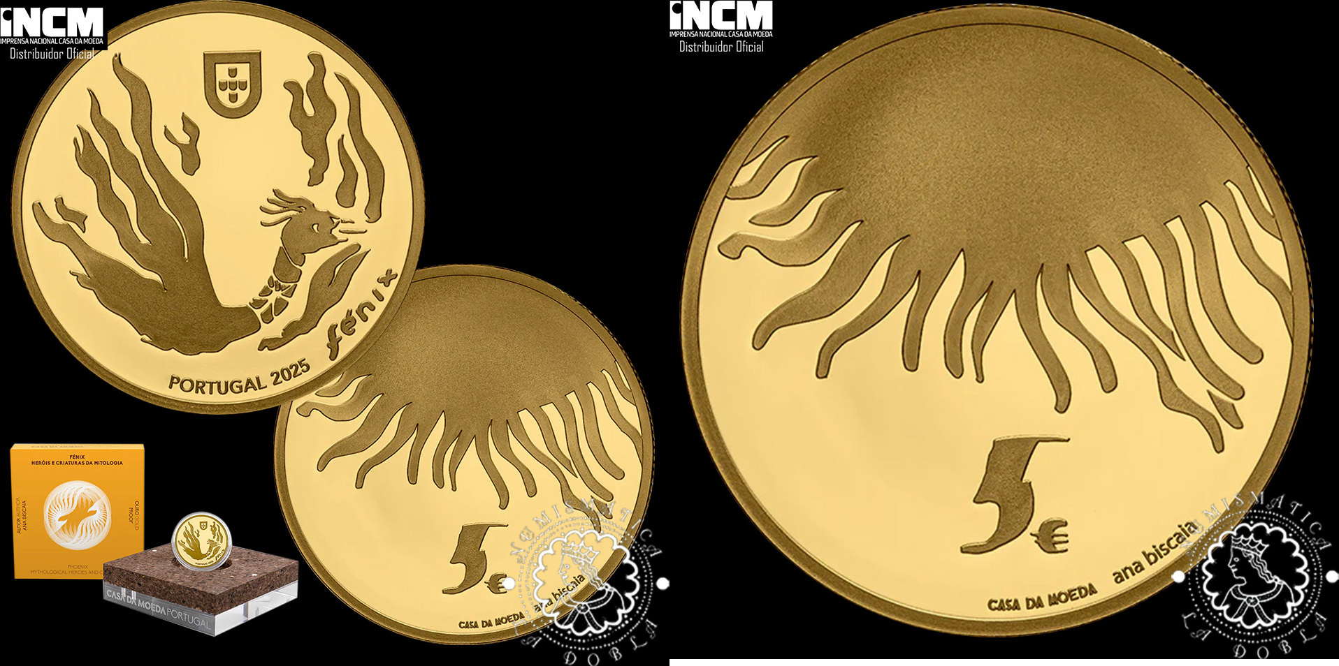 Portugal 2025 5 EURO - Phoenix - Renaissance of Light - Proof | MA-Shops