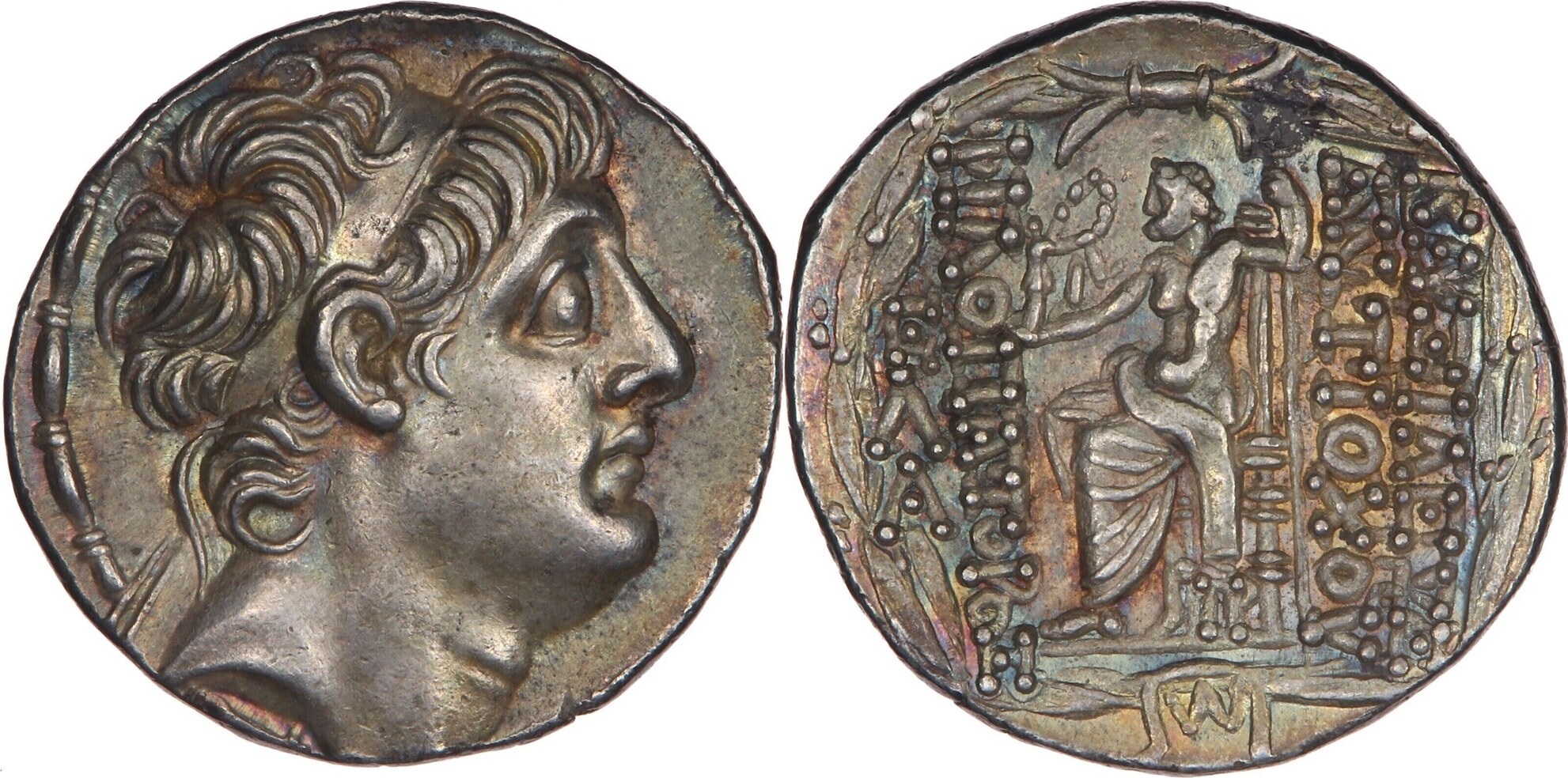 Tétradrachme Royaume séleucide Antiochus IX Fleur de coin de toute ...