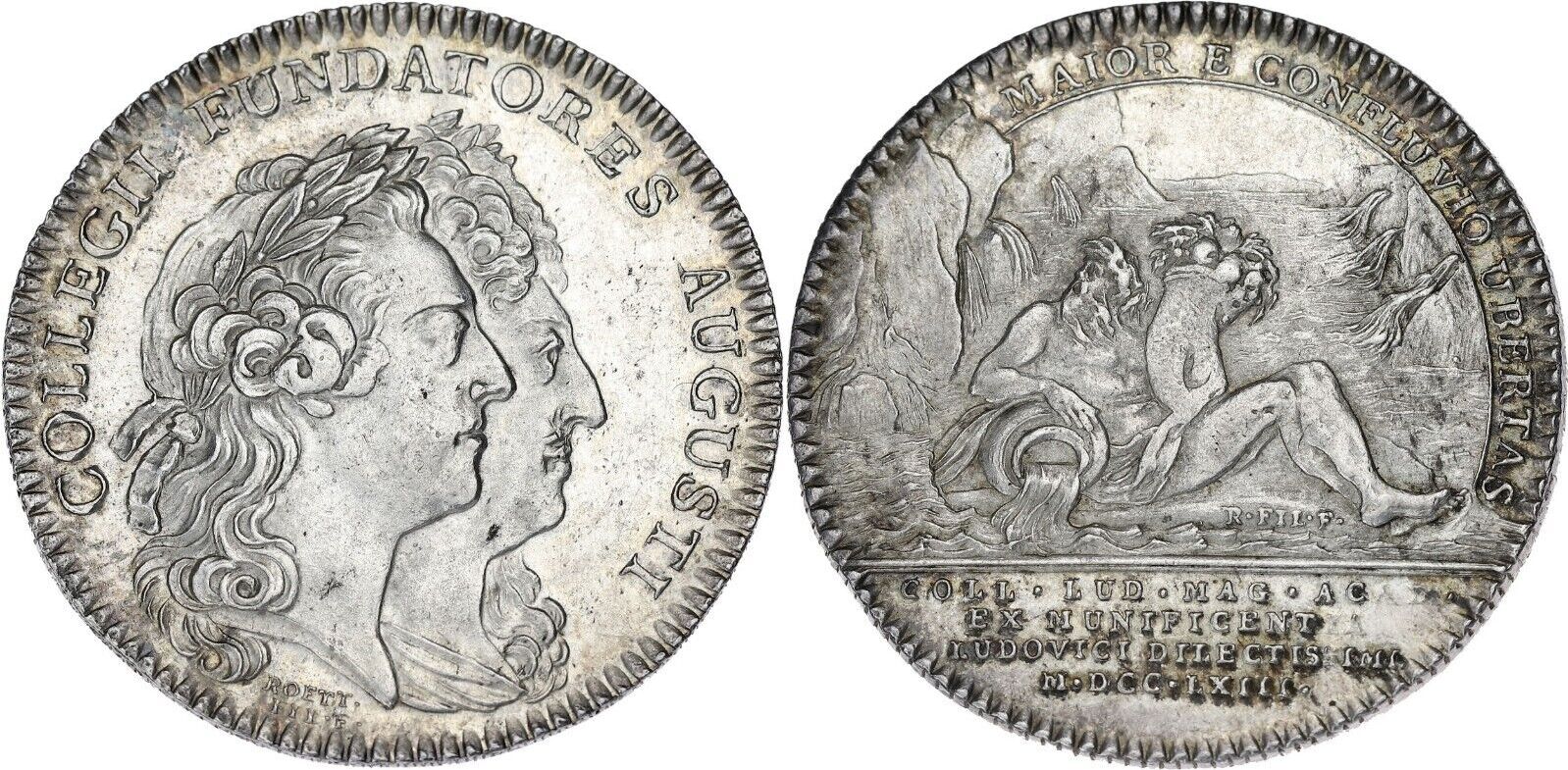 Jeton 1763 Bicentenaire de la création du Collège Louis le Grand UNC ...