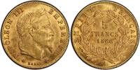France 100 Francs 1869 Napoléon III or Tête laurée Strasbourg Splendide rare NGC MS62 | MA-Shops