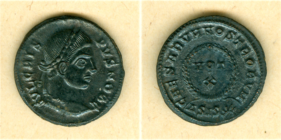 Antikes Rom Follis Flavius Julius CRISPUS vz [321-324] | MA-Shops