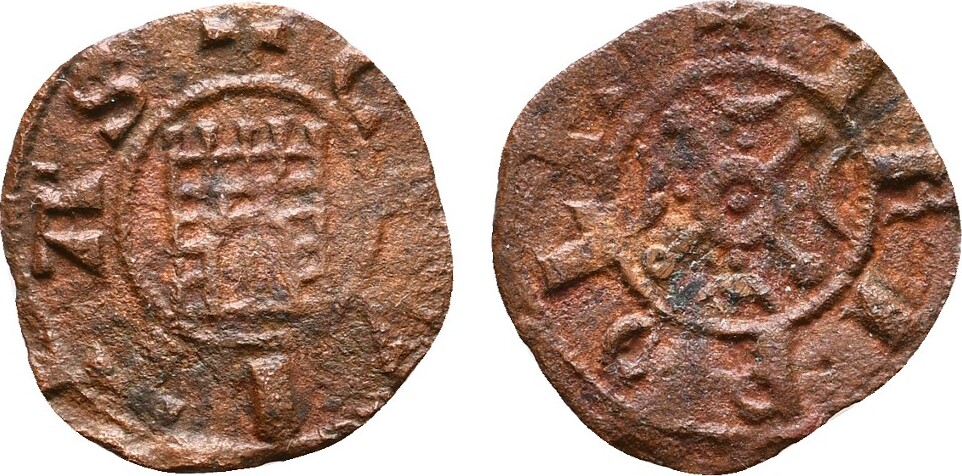 TRIPOLIS BI-Denier (1173-1187). Tripolis. Raimund III., 1152-1187. VF ...