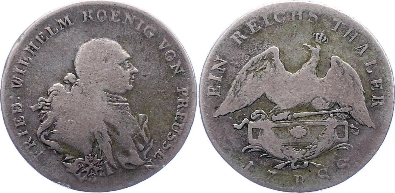 Brandenburg-Preußen Taler 1789 B Friedrich Wilhelm II. 1786-1797. F ...