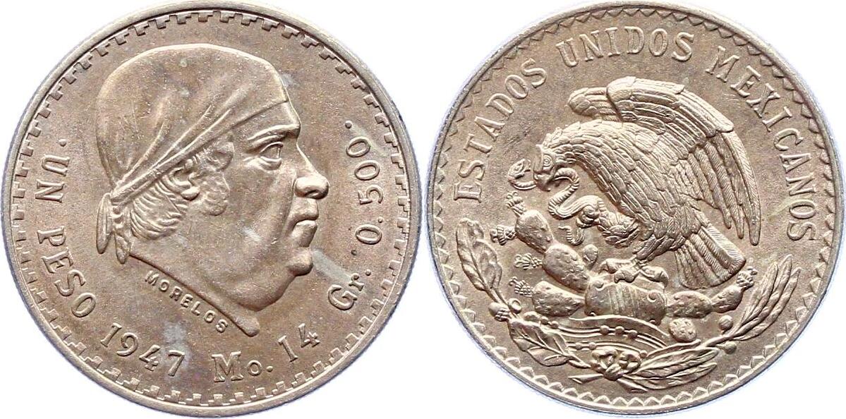 Mexiko Peso 1947 Republik. UNC- | MA-Shops