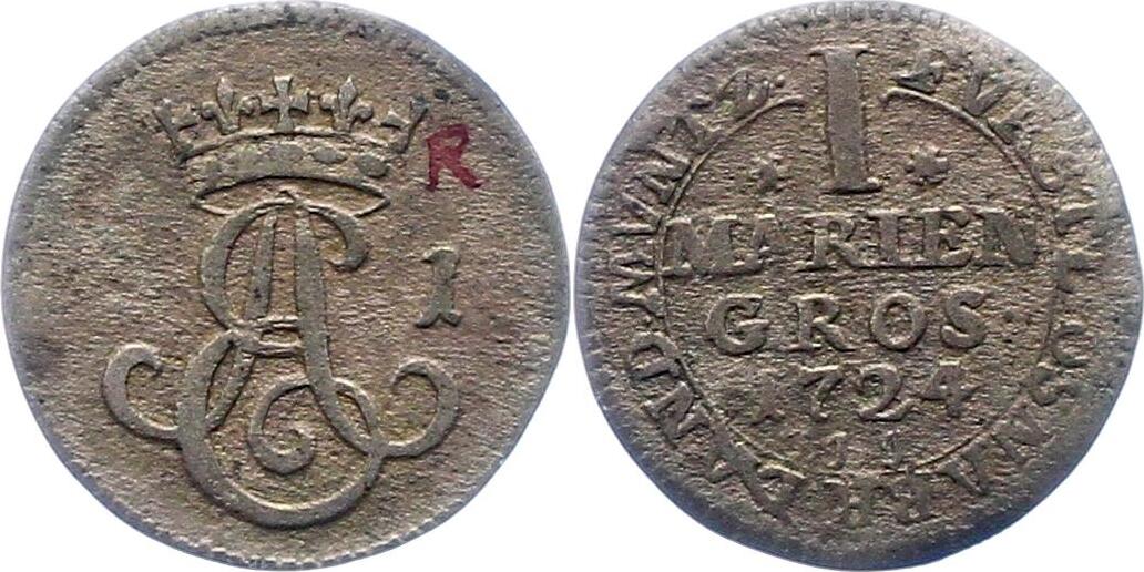 Osnabrück-Bistum Mariengroschen 1724 Ernst August II. von York 1716 ...