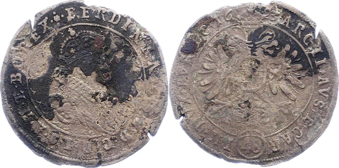 Haus Habsburg 48 Kipper Kreuzer 1623 Ferdinand II. 1619-1637. Belag ...