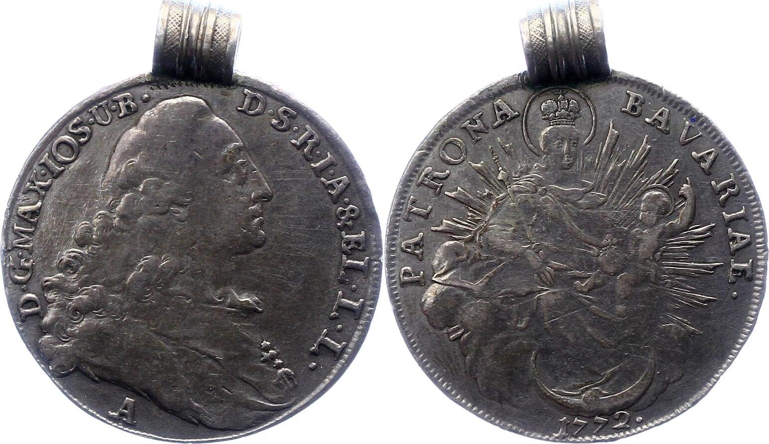 Bayern Madonnentaler 1772 A Maximilian III. Joseph 1745-1777. Am Henkel ...