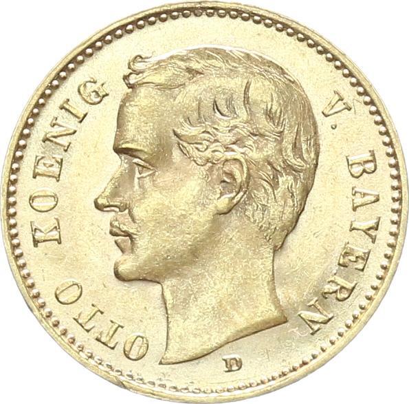 Bayern 10 Mark 1910 D Otto 1886 - 1913 prägefrisch, CH/GEM UNC | MA-Shops