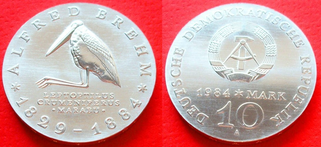 DDR 10 Mark 1984 Brehm CH UNC | MA-Shops