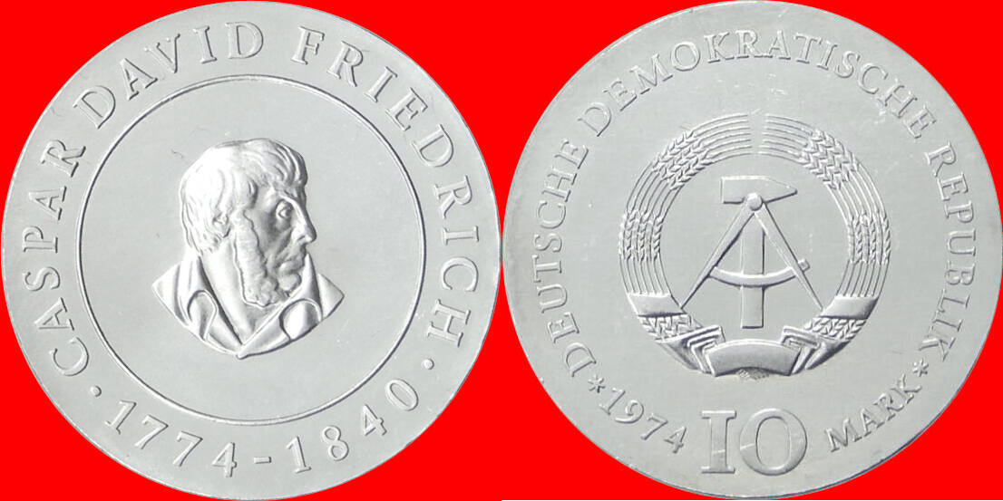 DDR 10 Mark 1974 Caspar David Friedrich UNC., min. Kr. | MA-Shops