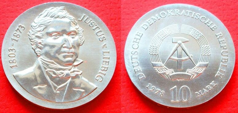DDR 10 Mark 1978 Justus von Liebig CH UNC | MA-Shops