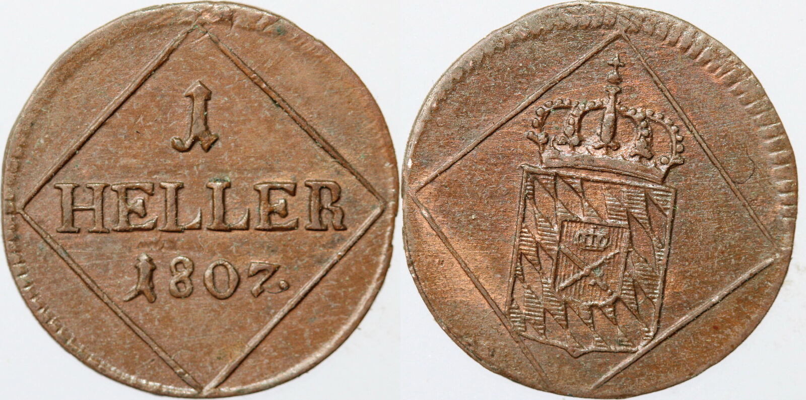 Bayern 1 Heller 1807 MaxJosef EF prfr+ /- | MA-Shops