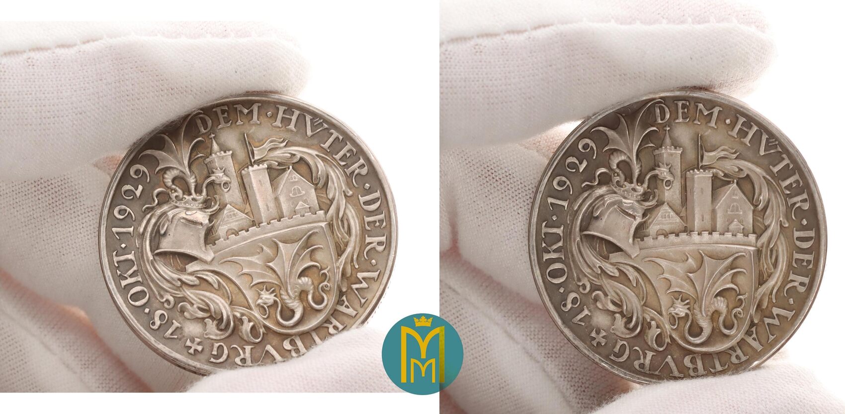 Karl Goetz Silbermedaille 1929 35-Jähriges Dienstjubiläum des ...