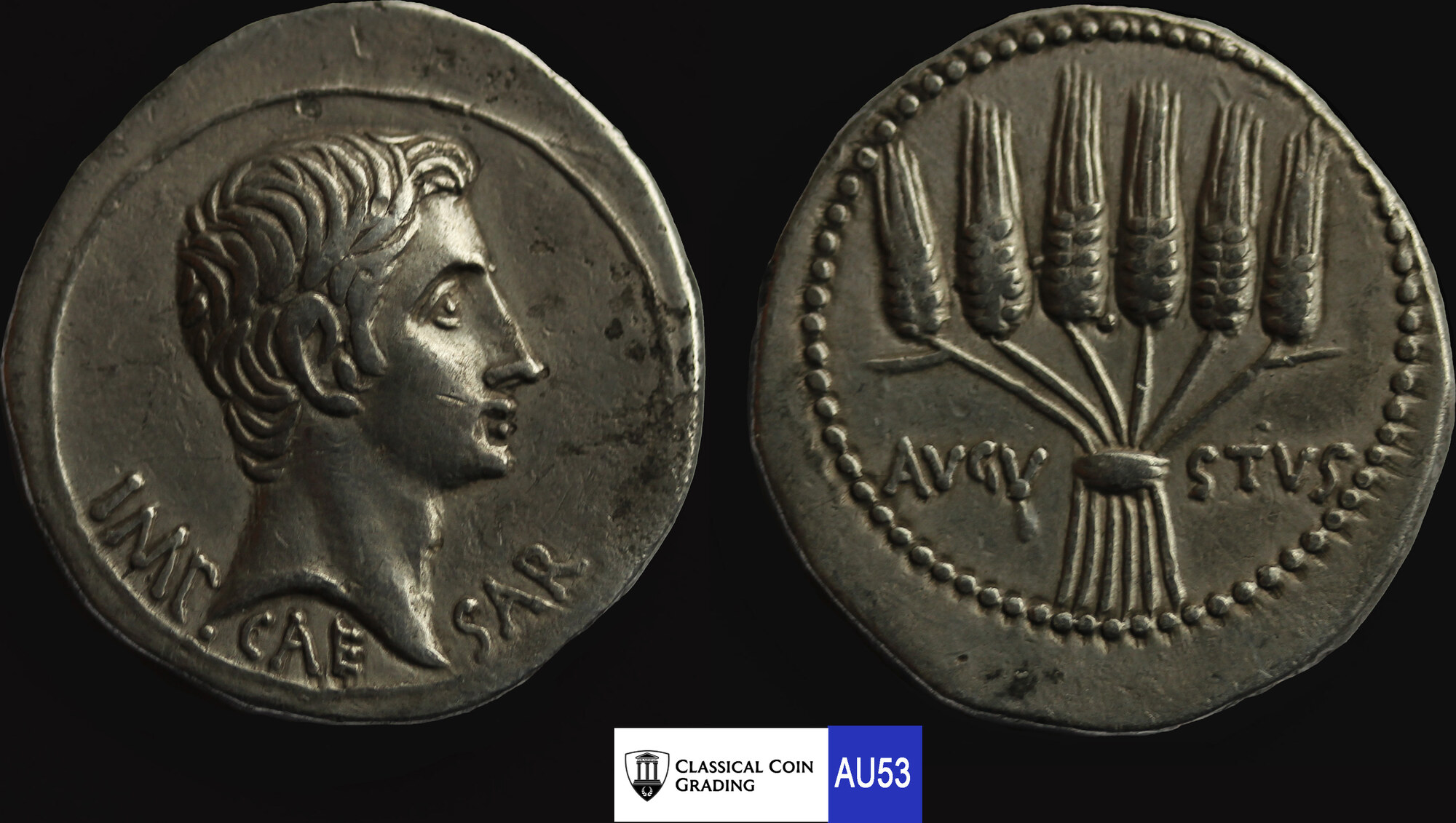 CCG Certified! Augustus. 27 BC-AD 14. AR Cistophorus, Ephesus mint ...