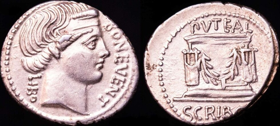 L. Scribonius Libo. 62 BC. AR Denarius (4,11 g; 20 mm). Rome mint | MA ...