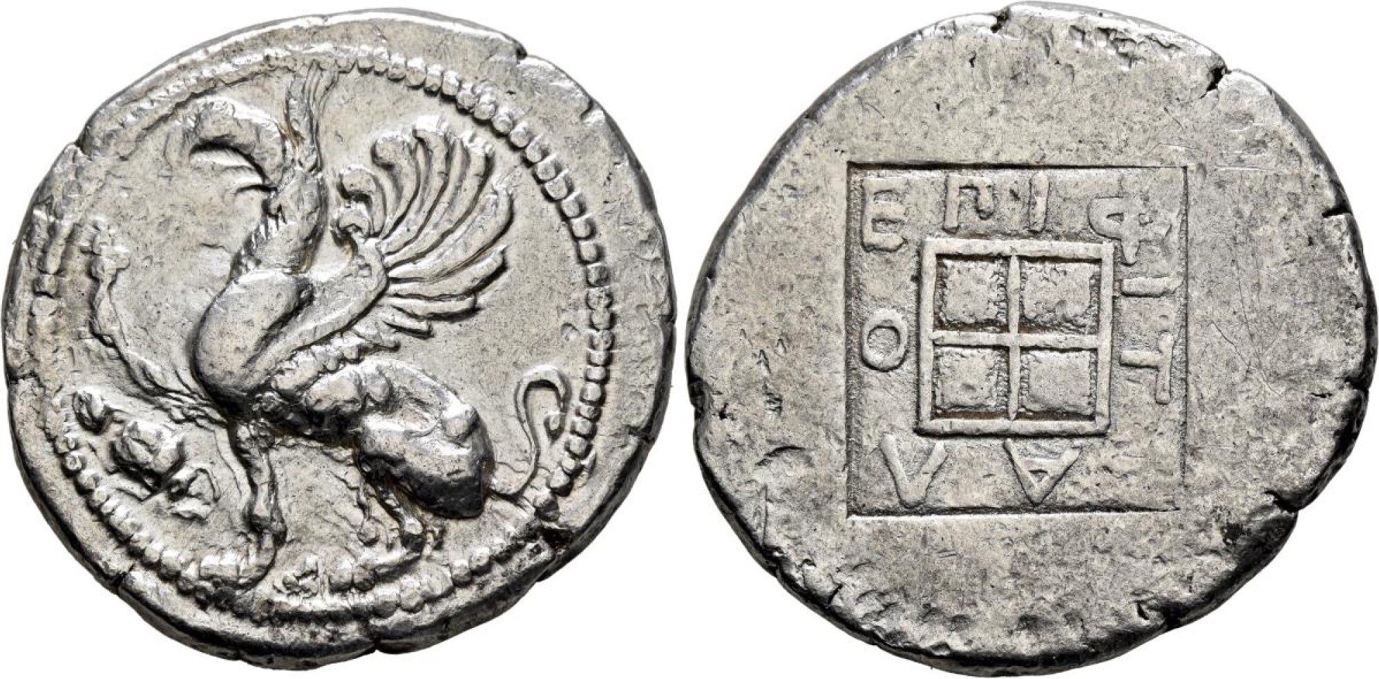 Greek Coins - Griffin Abdera, precious! (AU24126) | MA-Shops