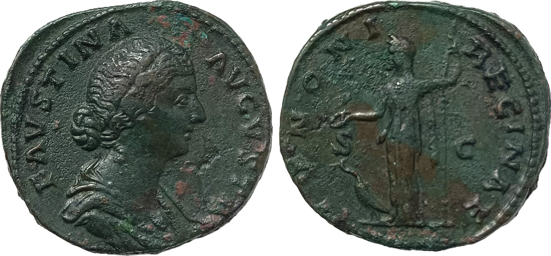 FAUSTINA II (Augusta, 147-175). Sestertius. Rome. | MA-Shops