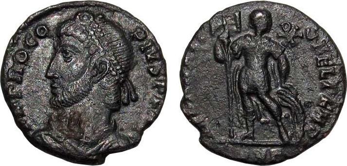 Roman Empire AE3 365-366 AD. Procopius, REPARTIO FEL TEMP - Emperor ...