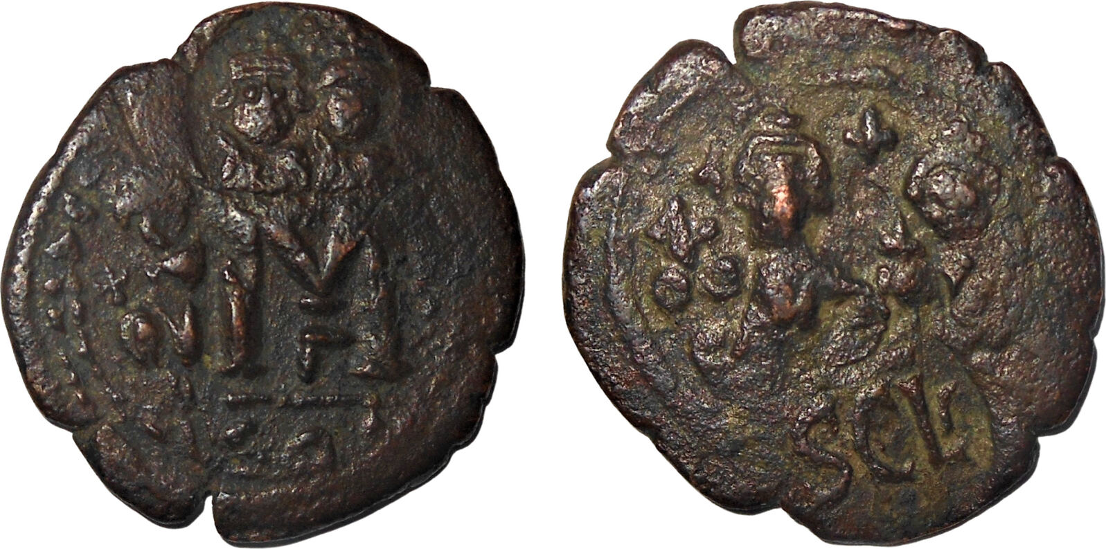 Byzantine Empire Heraclius, with Heraclius Constantine. 610-641. Æ ...