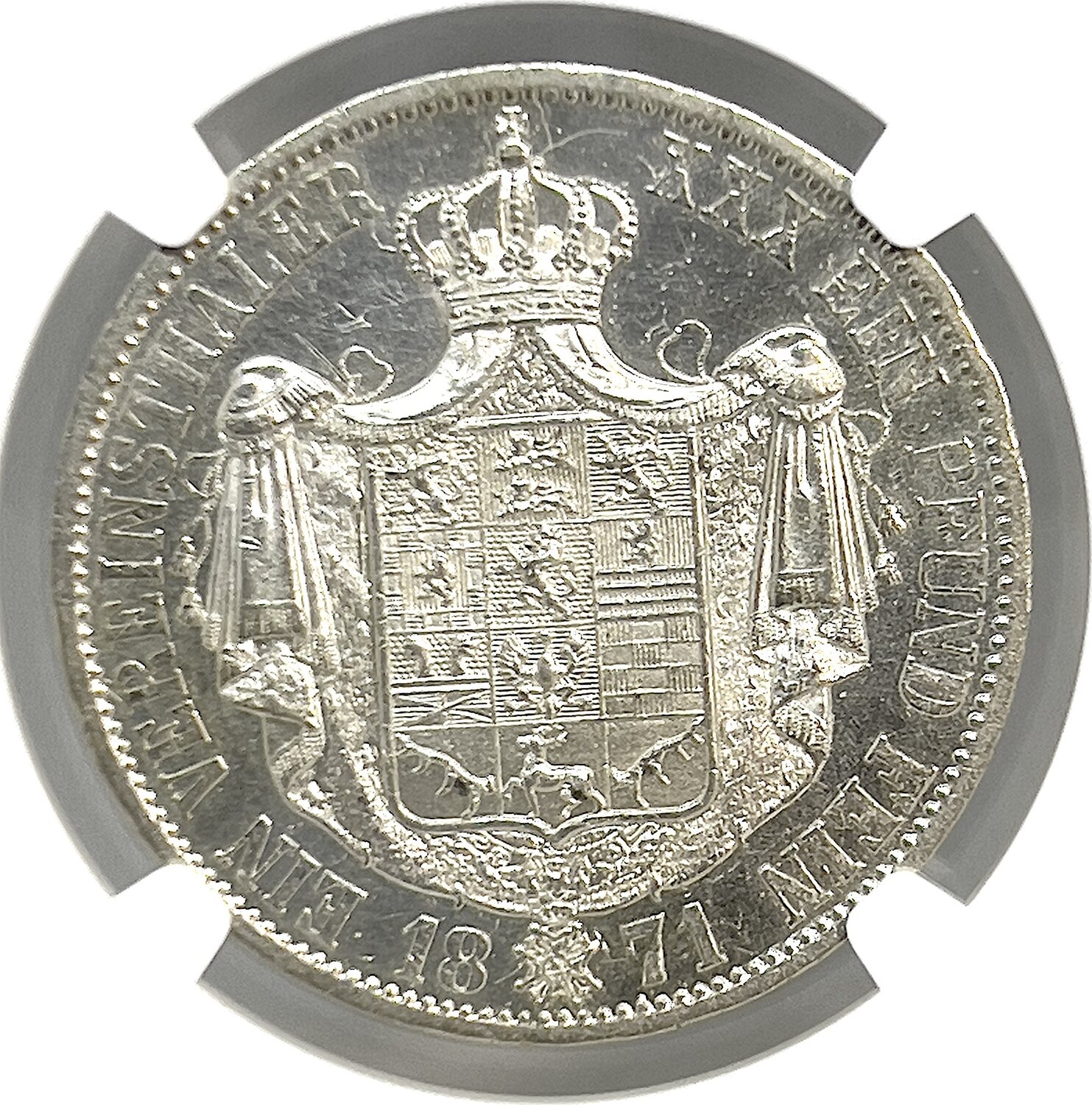 GERMANY German State Brunswick Wolfenbuttel 1871 B Taler Coin Thaler ...