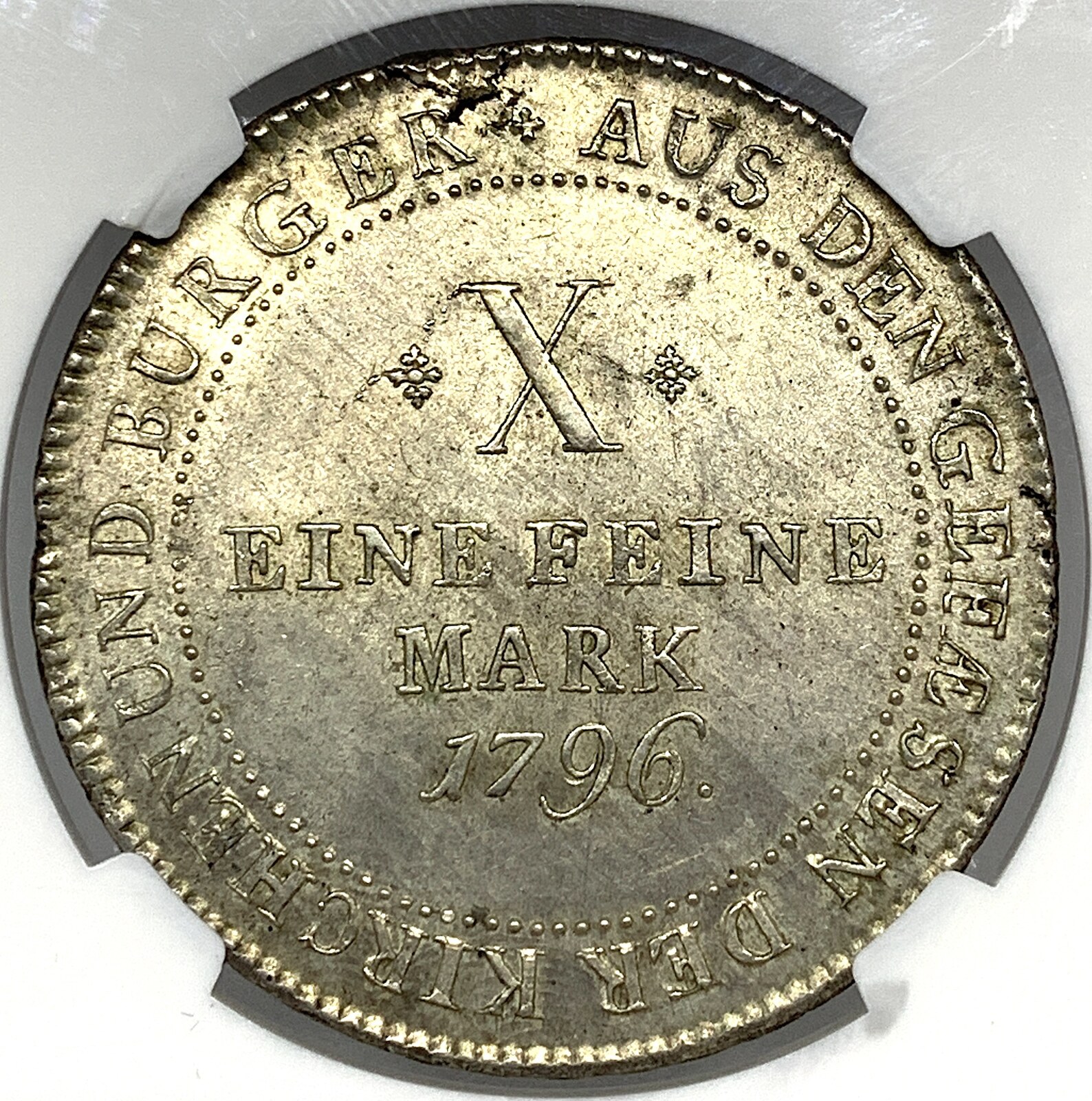 GERMANY 1796 HGBH German States Frankfurt 1796 Taler Coin Thaler NGC MS ...