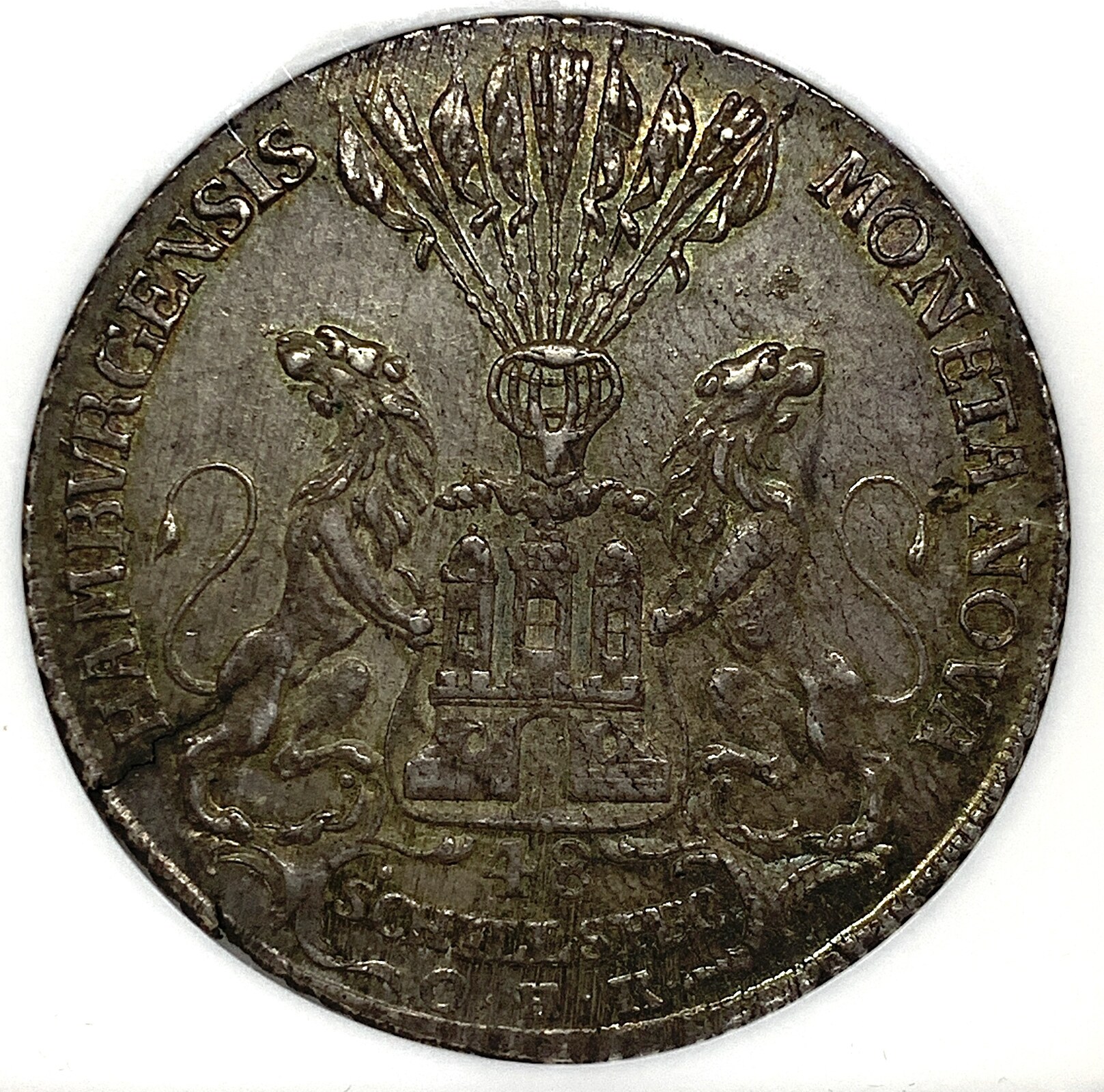 GERMANY 1764 OHK German States Hamburg 1764 Taler Coin Thaler NGC MS 62 ...