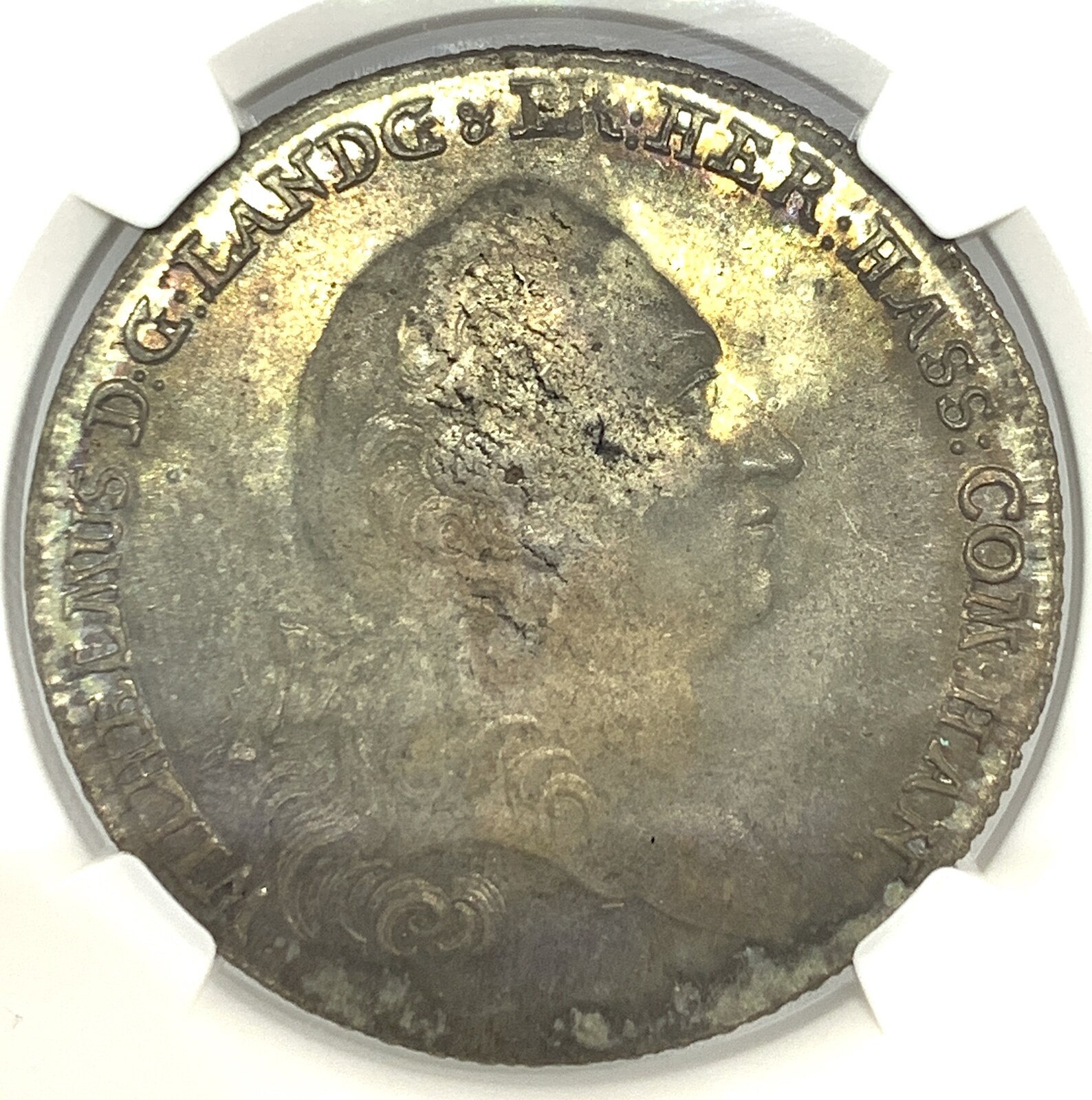 GERMANY 1778 CLR German States Hanau 1778 Taler Coin Thaler NGC MS 62 ...