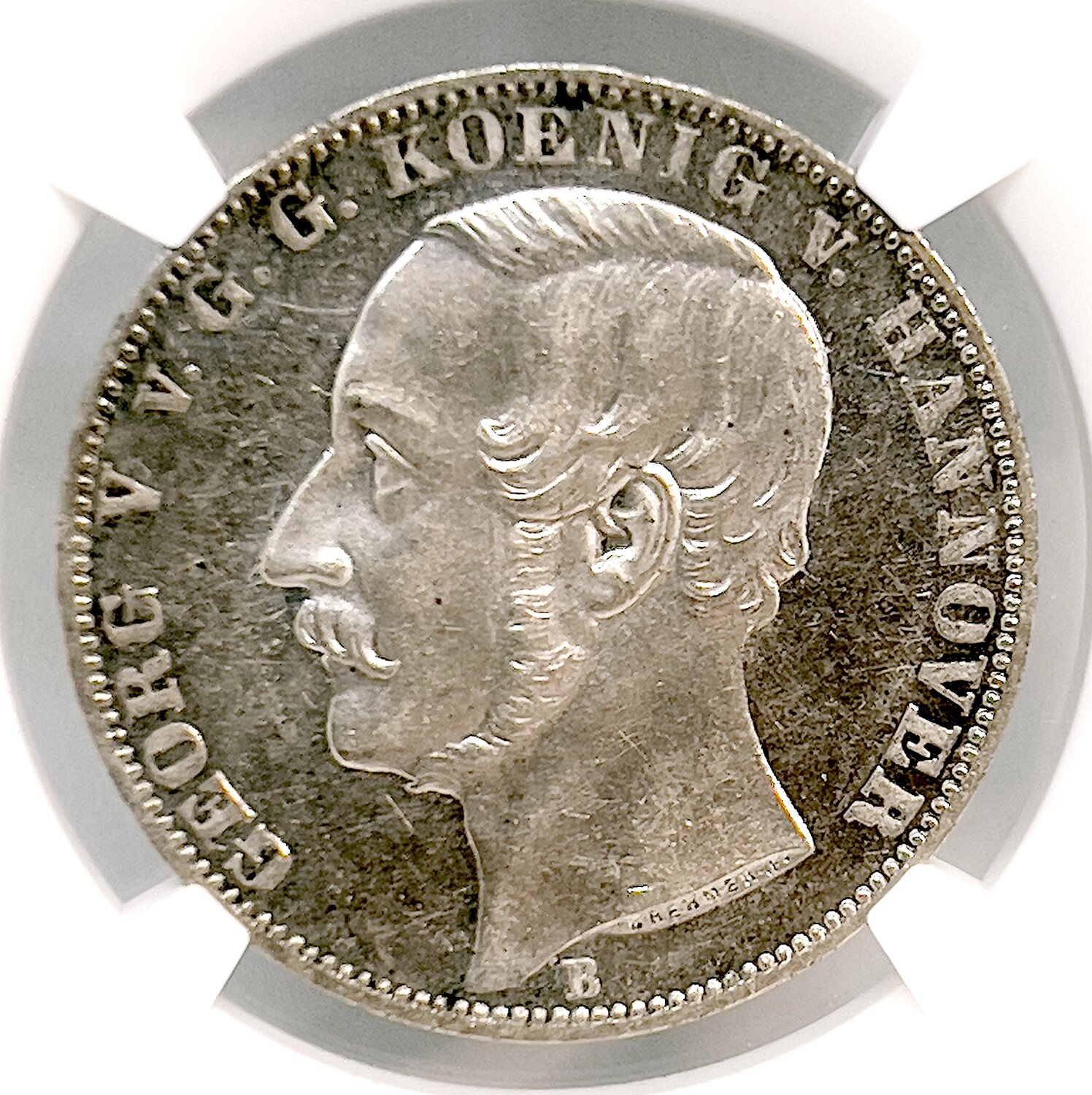Germany State Hannover 1865B Taler Coin Thaler NGC MS62PL VZ/STG UNC/PP ...