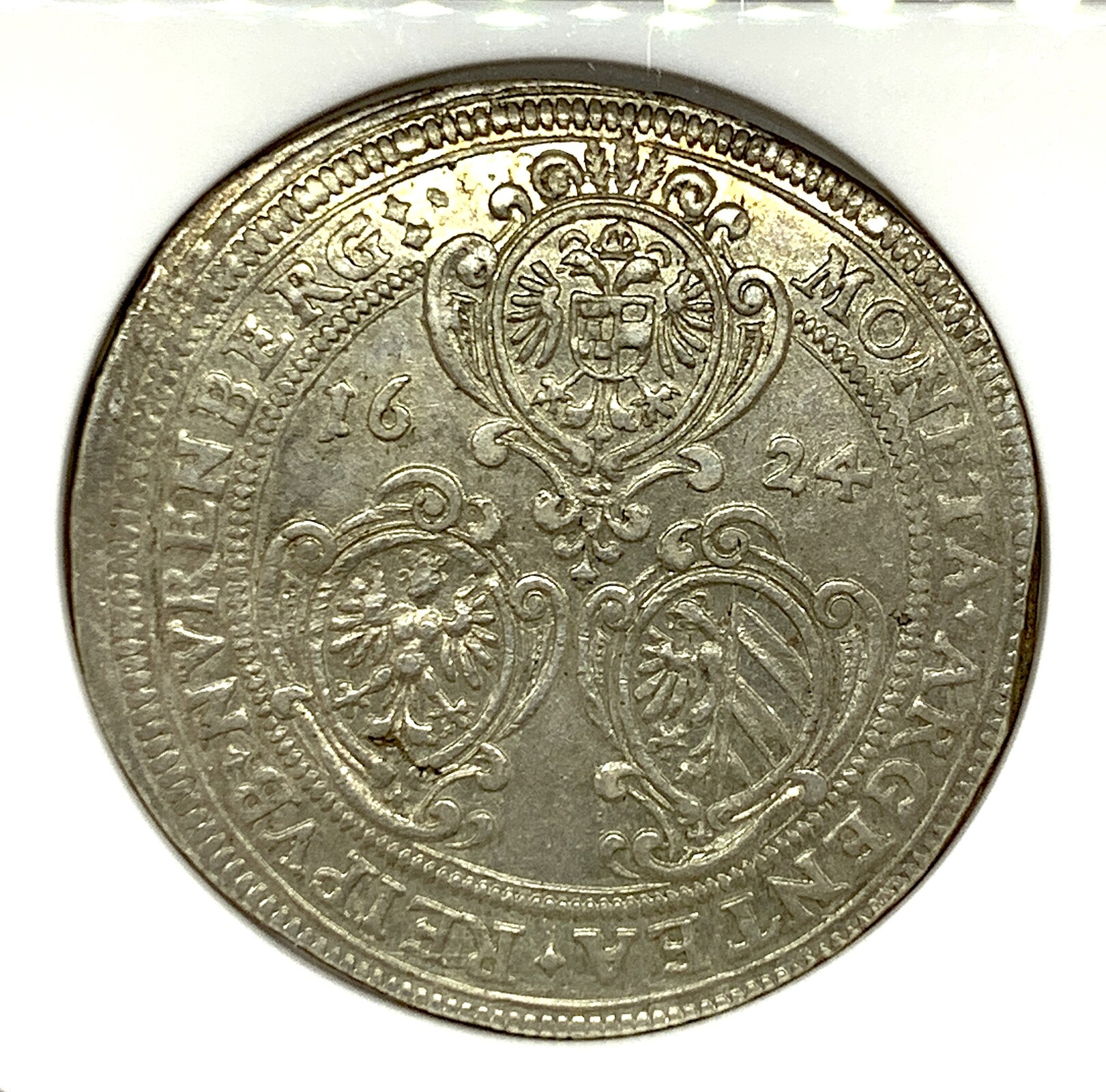 GERMANY German States Nuremberg 1624 Taler Coin Thaler NGC MS 61 VZ/F ...
