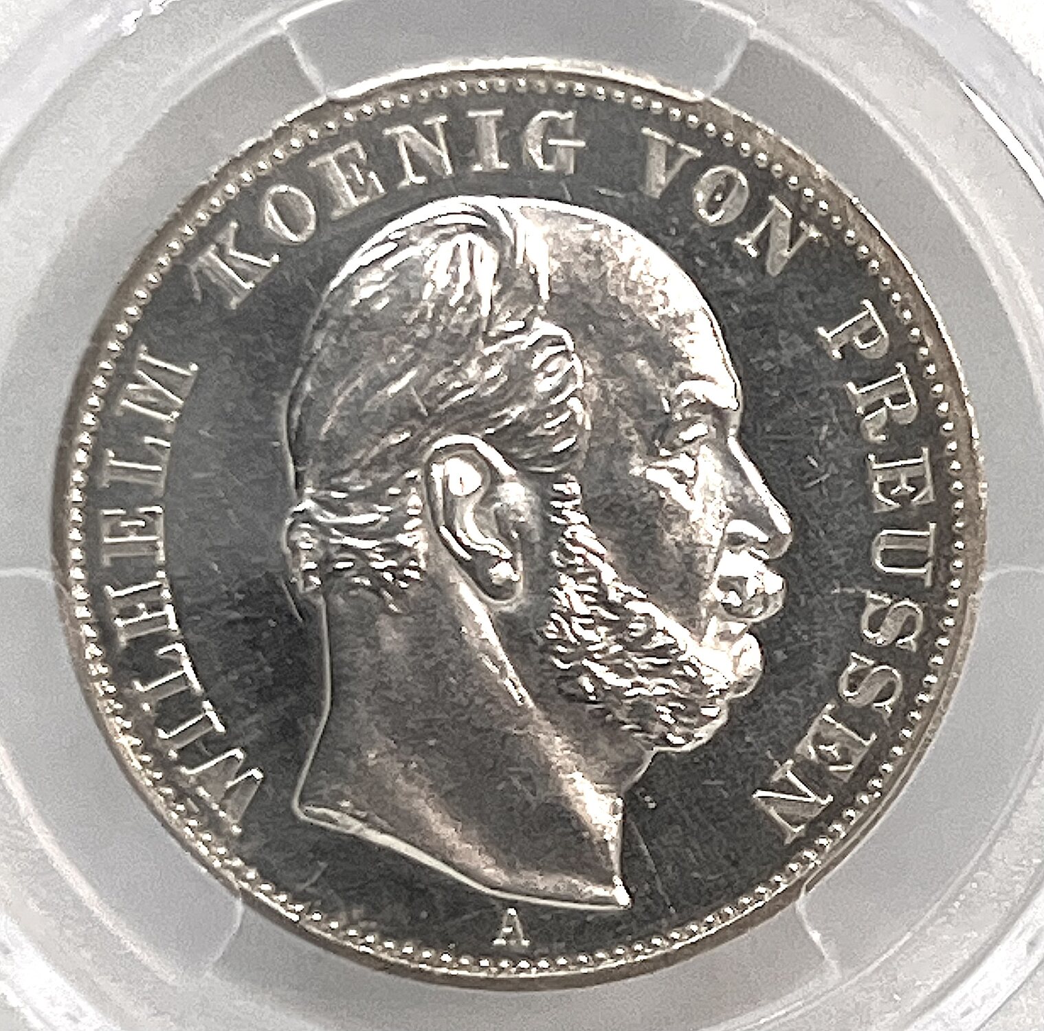 German States Prussia 1871 A Taler Coin Thaler PCGS PR 61 PP/PROOF UNC ...