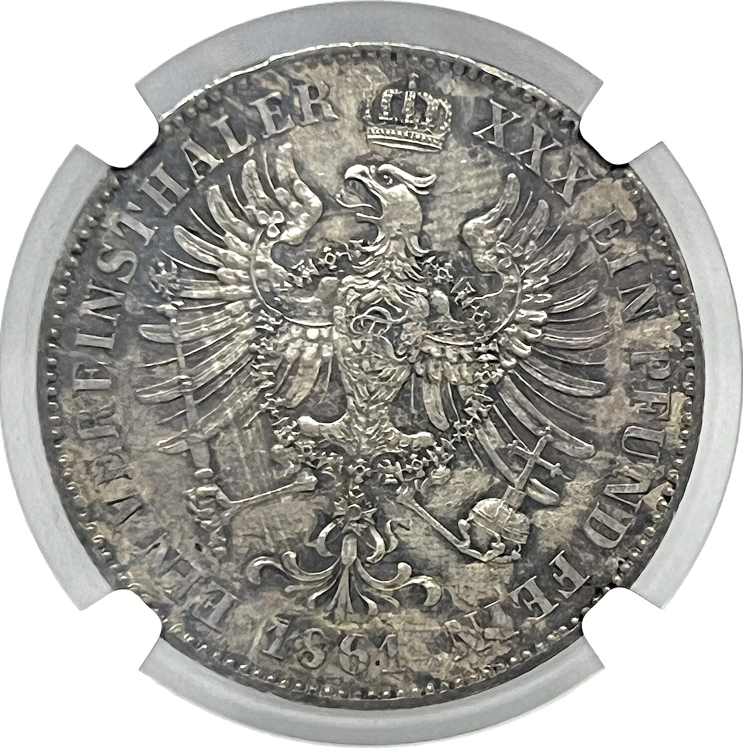 GERMANY 1861A German States Prussia 1861 A Taler Coin Thaler NGC MS 62 ...