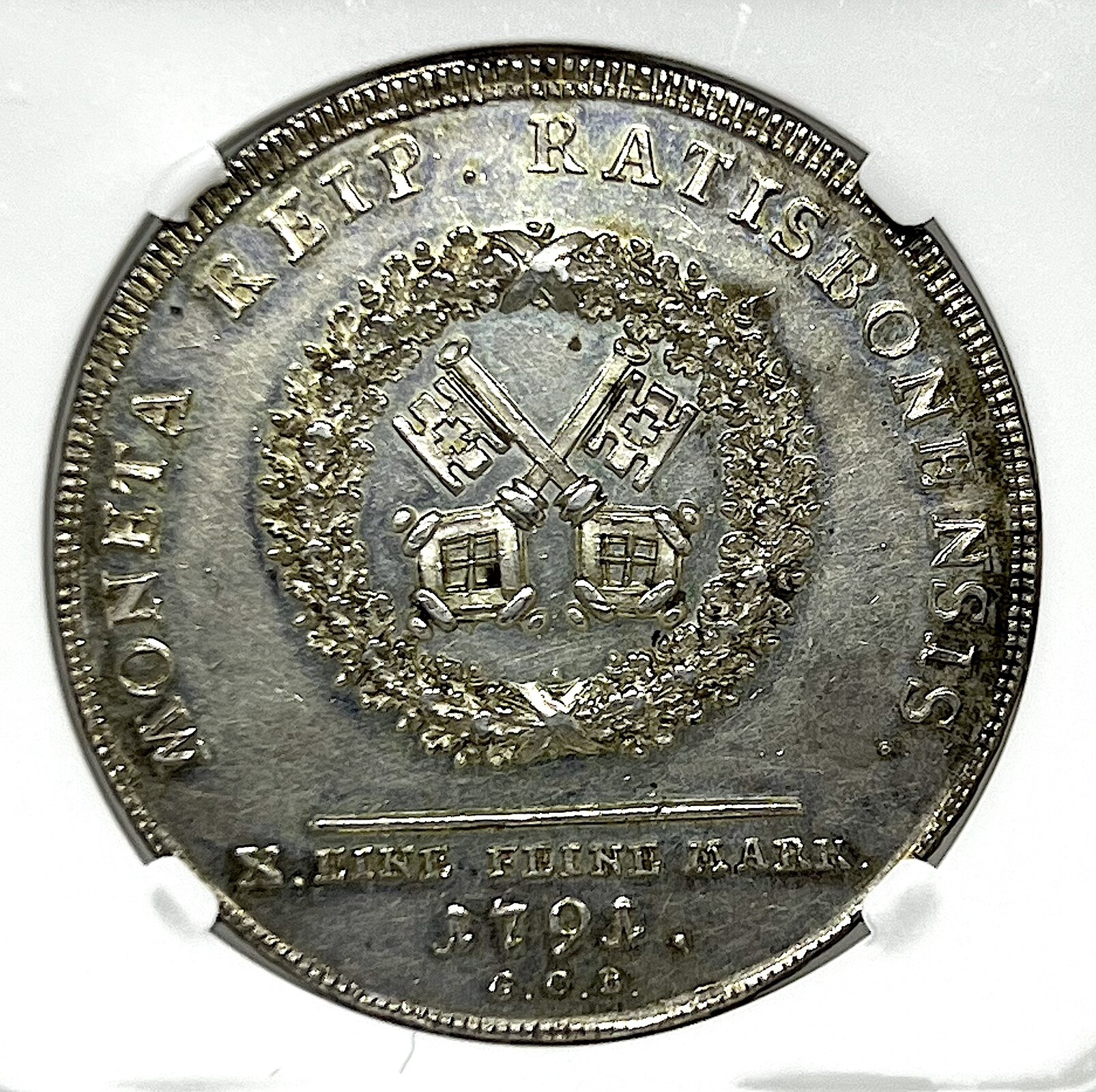 GERMANY 1791 GCB German States Regensburg 1791 Taler Coin Thaler NGC MS ...