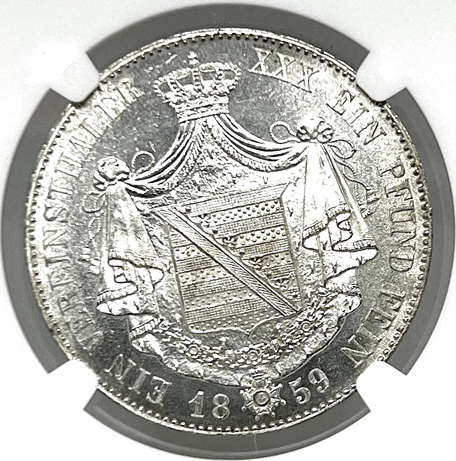 GERMANY German State Saxe-Meiningen 1859 Taler Coin NGC MS 63 Thaler ...