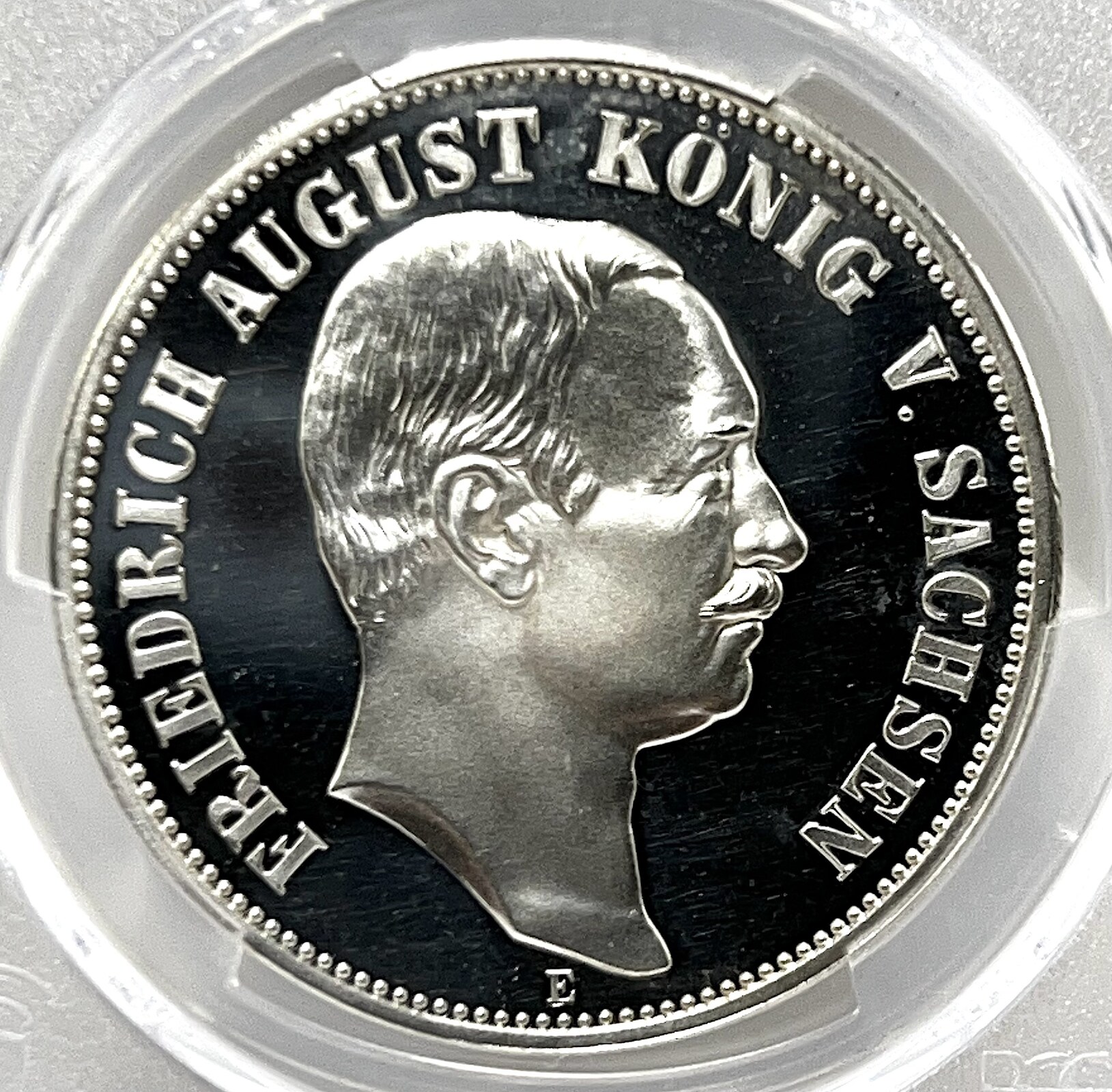 German States Saxony 1914 5 Mark PCGS PR 64 DCAM PROOF PP UNC PR64DCAM ...