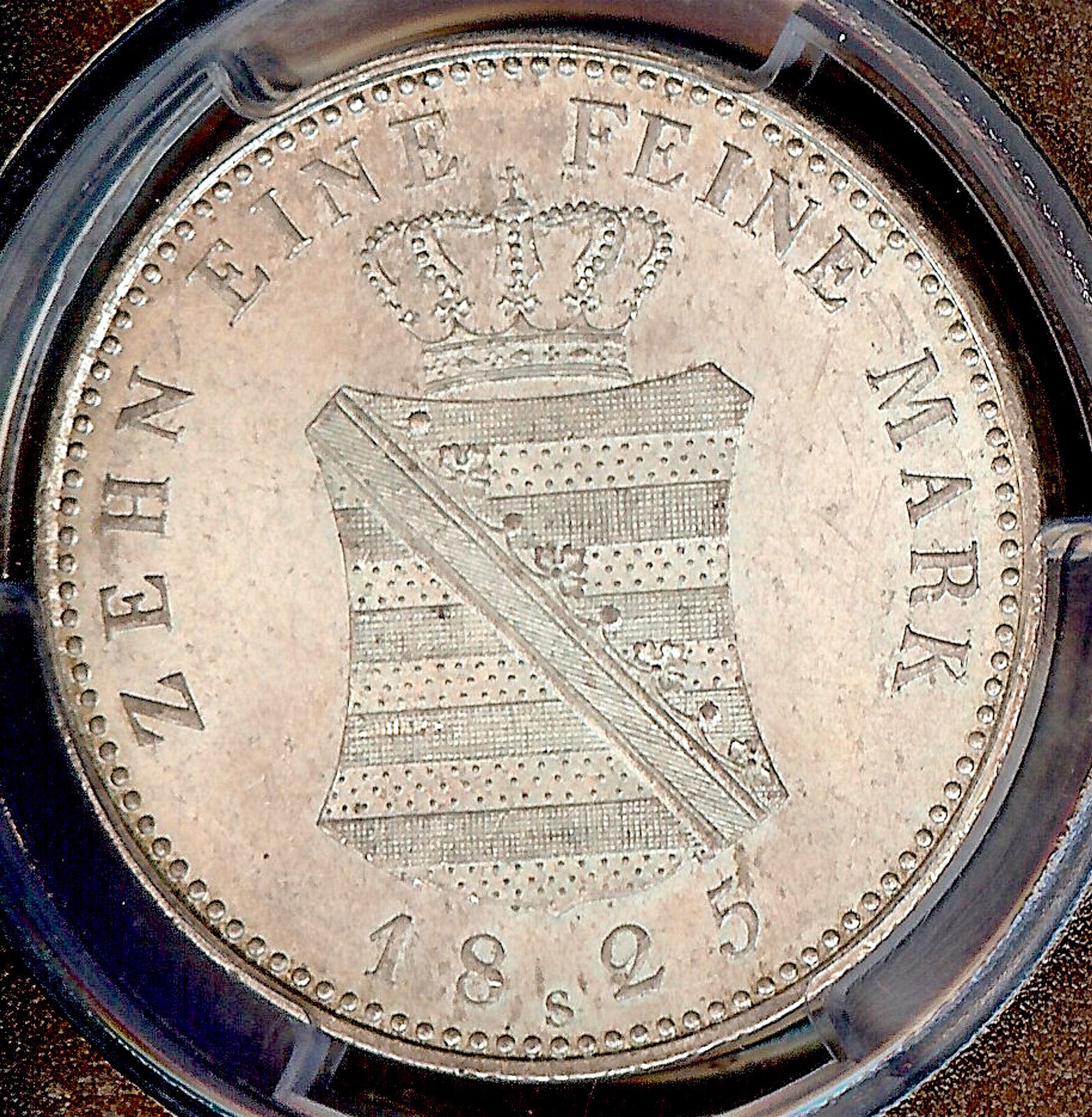 German States Saxony 1825S Taler Coin PCGS MS62 VZ/F.STG Thaler UNC ...