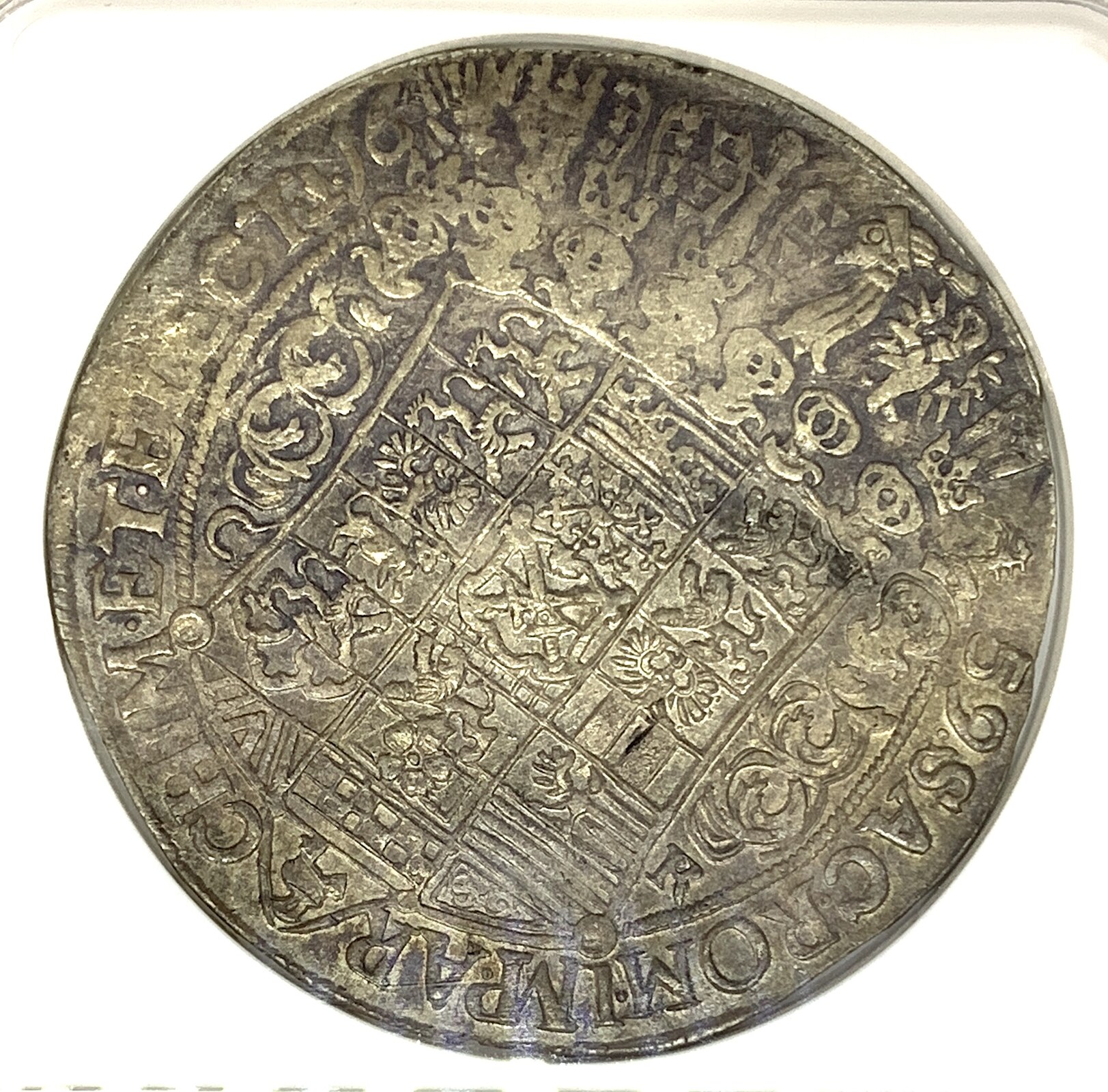 GERMANY 1659 CR German States Saxony 1659 Taler Coin NGC MS62 VZ/F.STG ...