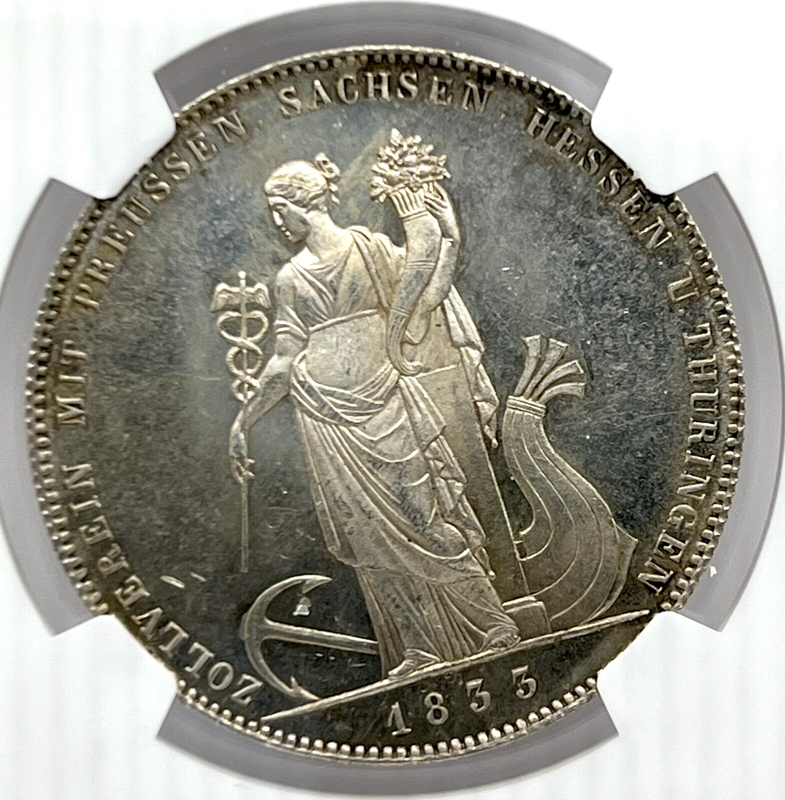 GERMANY German States Bavaria 1833 Taler Coin Thaler NGC MS 63+ F.STG ...