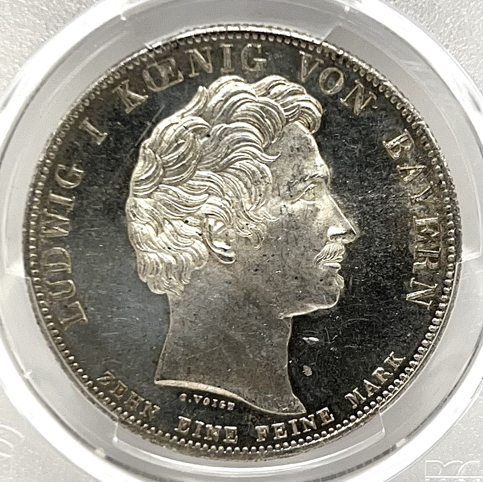 German States Bavaria 1827 Taler Coin Thaler NGC MS 63 F.STG/STG CUSTOM ...