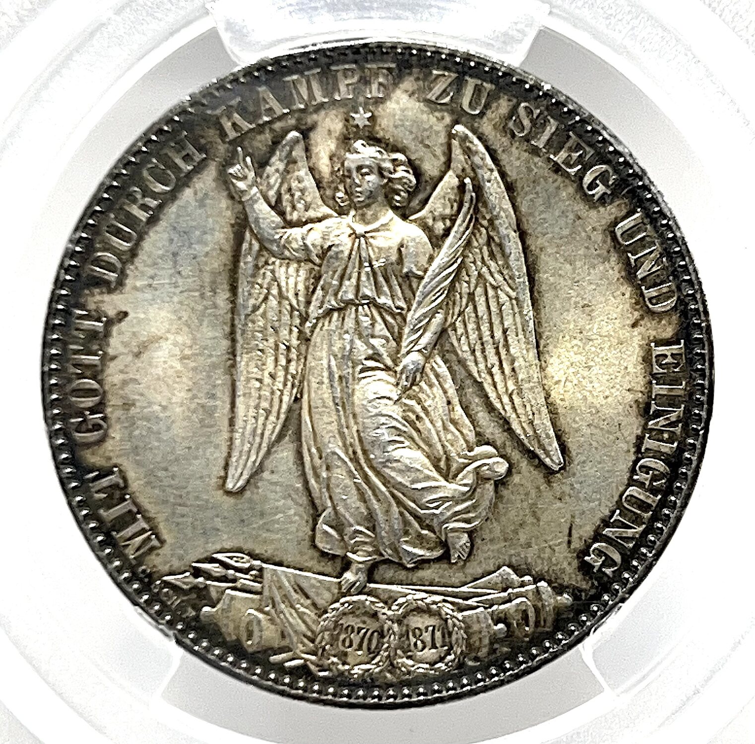 German State Wurttemberg 1871 Taler Coin Thaler PCGS MS 63 UNC F.STG ...