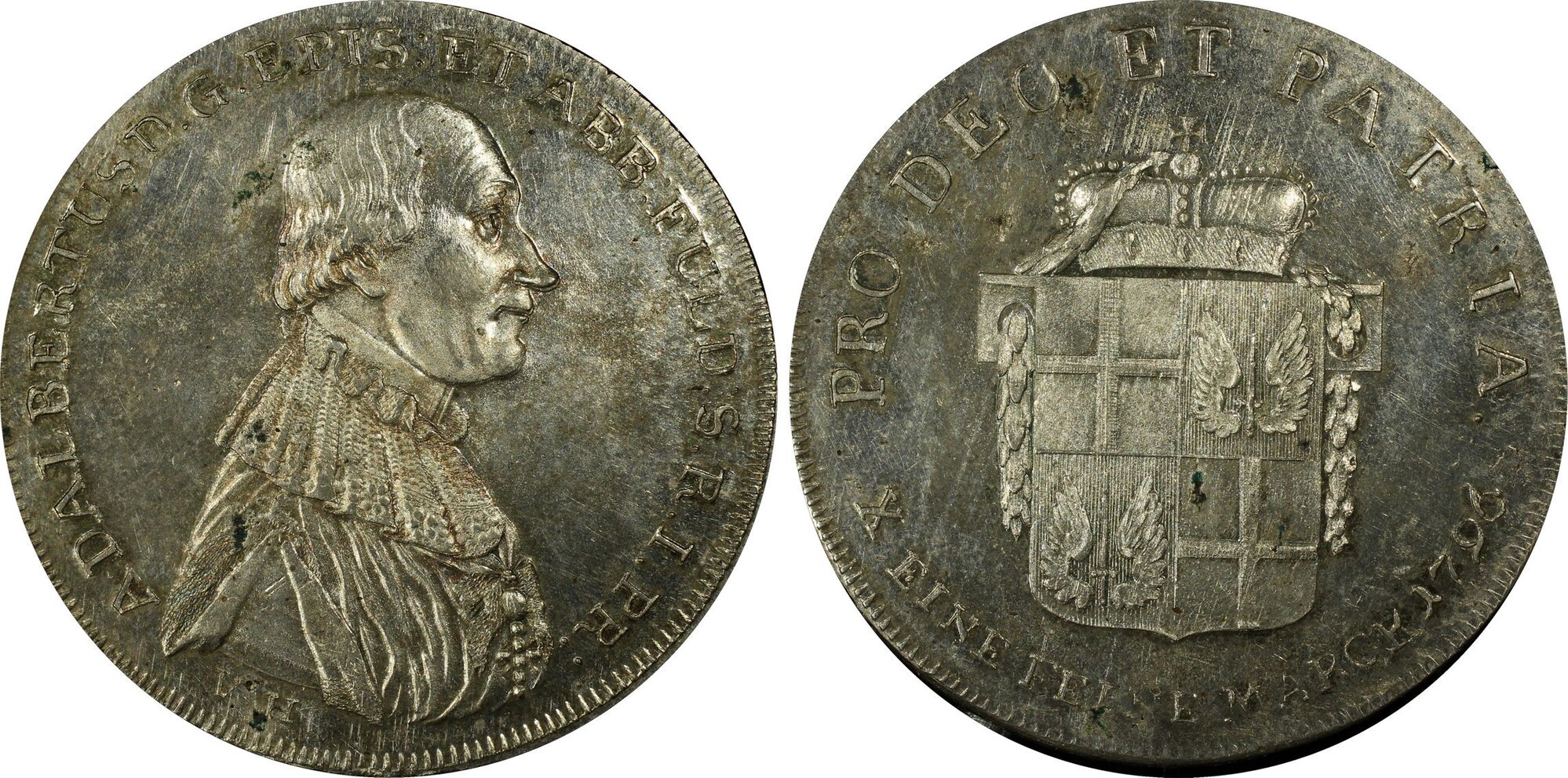 German States Fulda 1796 Taler Coin Thaler PCGS MS 63 F.STG/STG UNC ...