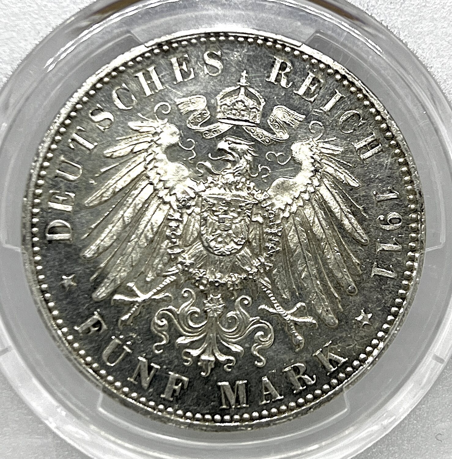 5 Marks German States Bavaria 1911 D 5 Mark PCGS PR 63 PROOF PP RARE ...