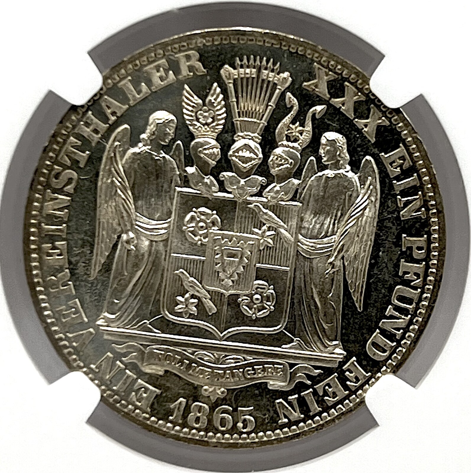 GERMANY 1865 B German States Schaumburg-Lippe 1865 Taler Coin Thaler ...