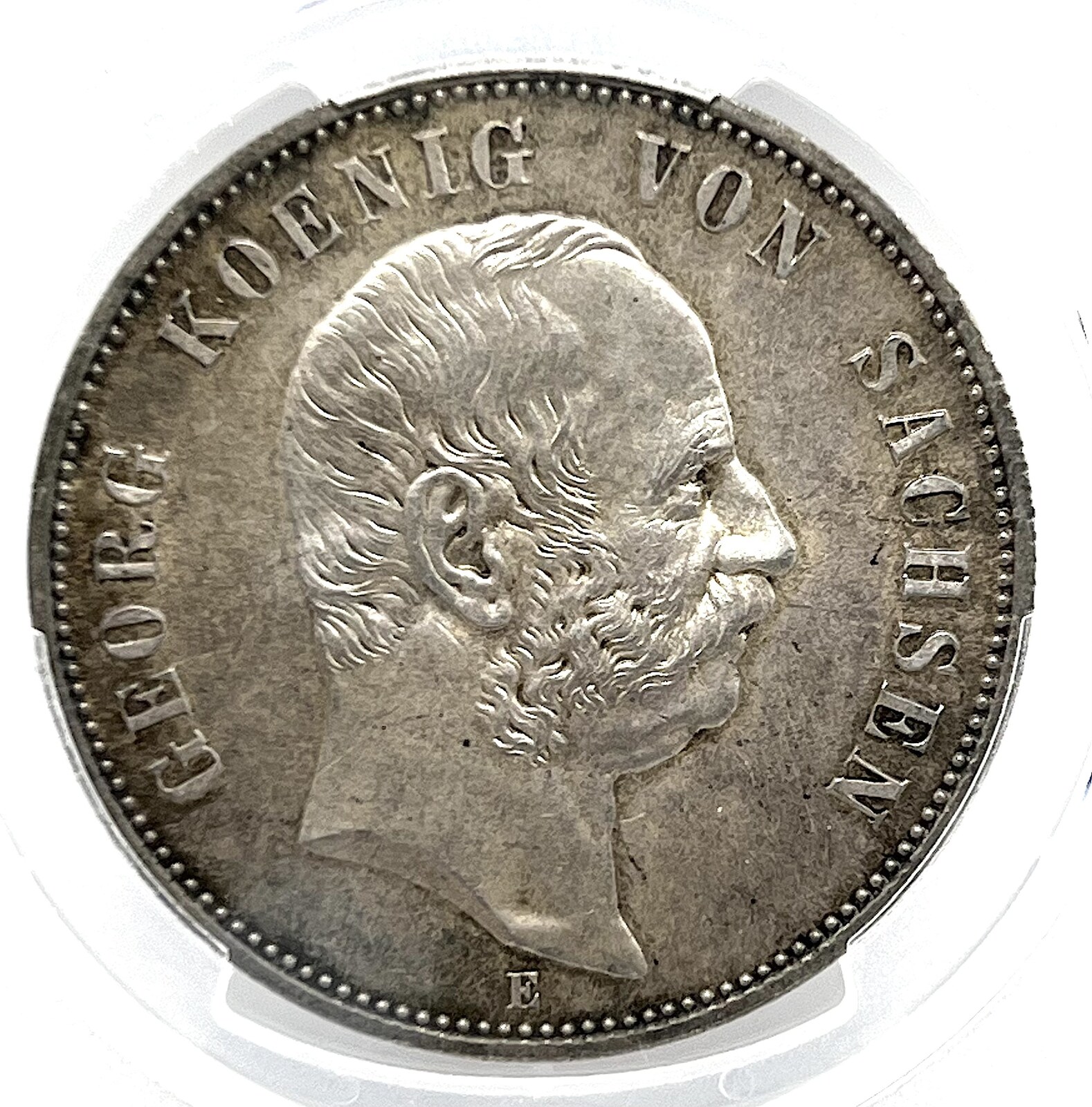 Germany German State Saxony 1903 5 Mark Coin PCGS MS 64 F.STG/STG Georg ...