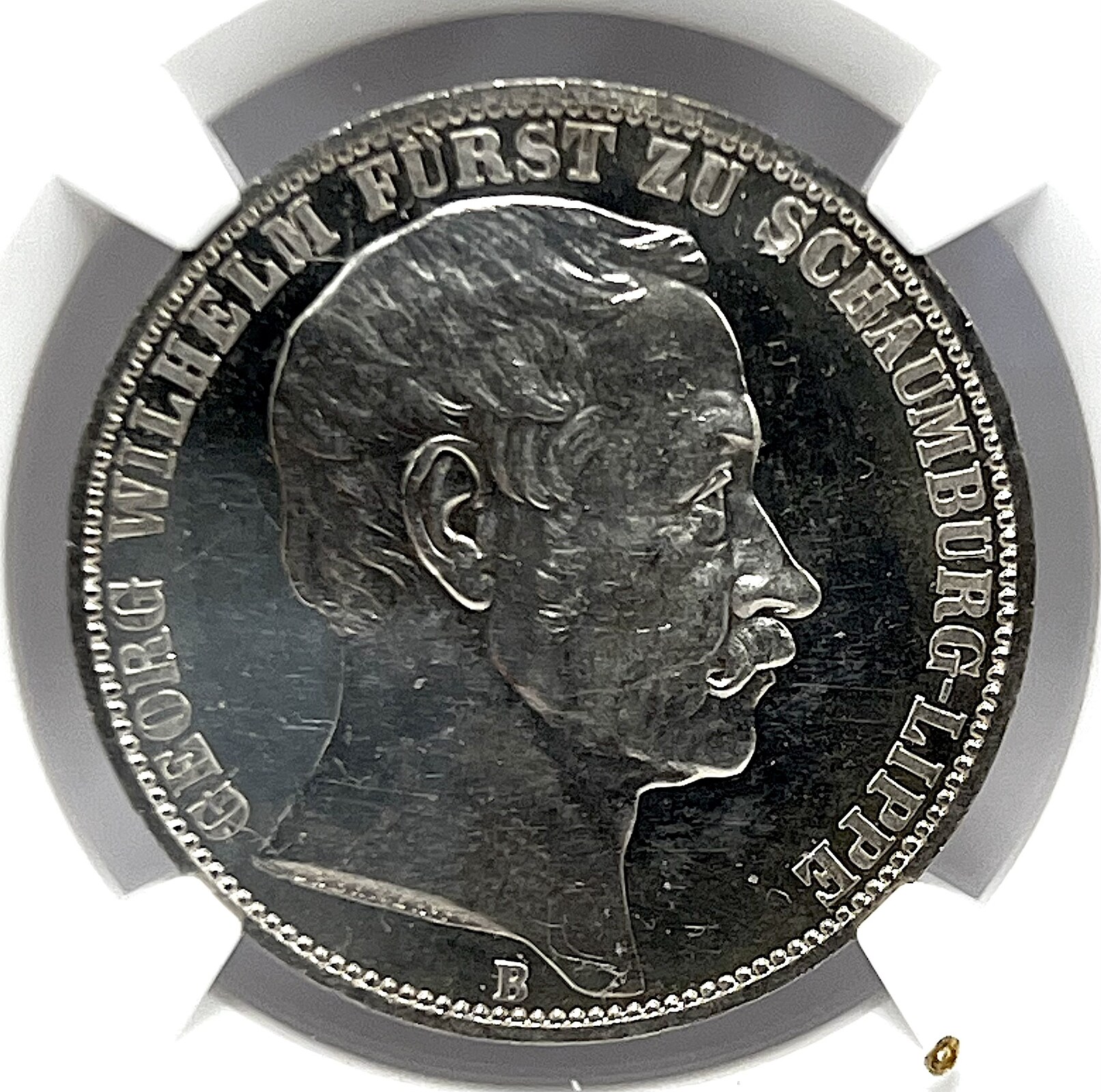 GERMANY 1860B German States Schaumburg-Lippe 1860 B Taler Coin Thaler ...
