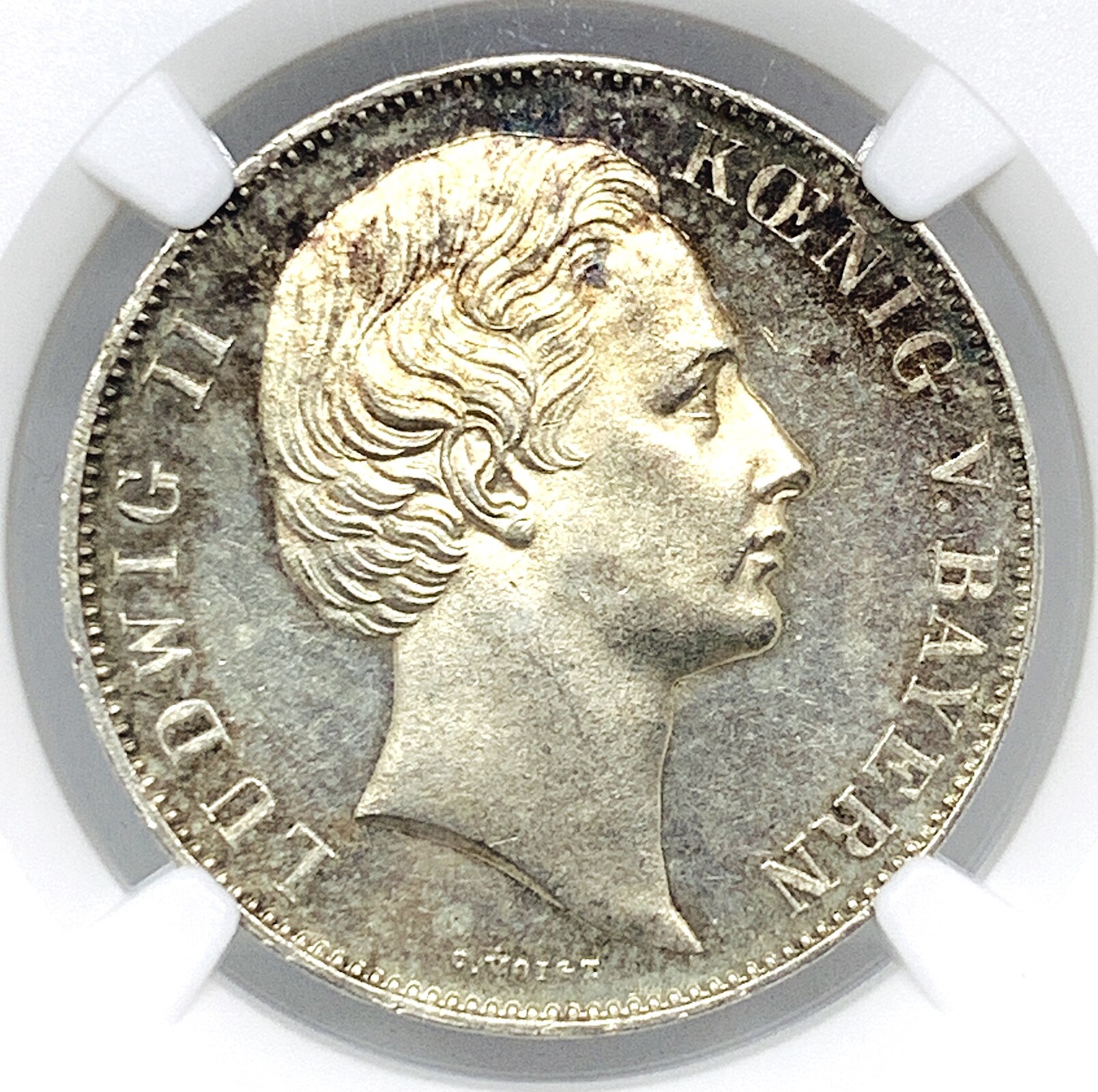 GERMANY German States Bavaria 1871 Taler Coin Thaler NGC MS 63 Dav 613 ...