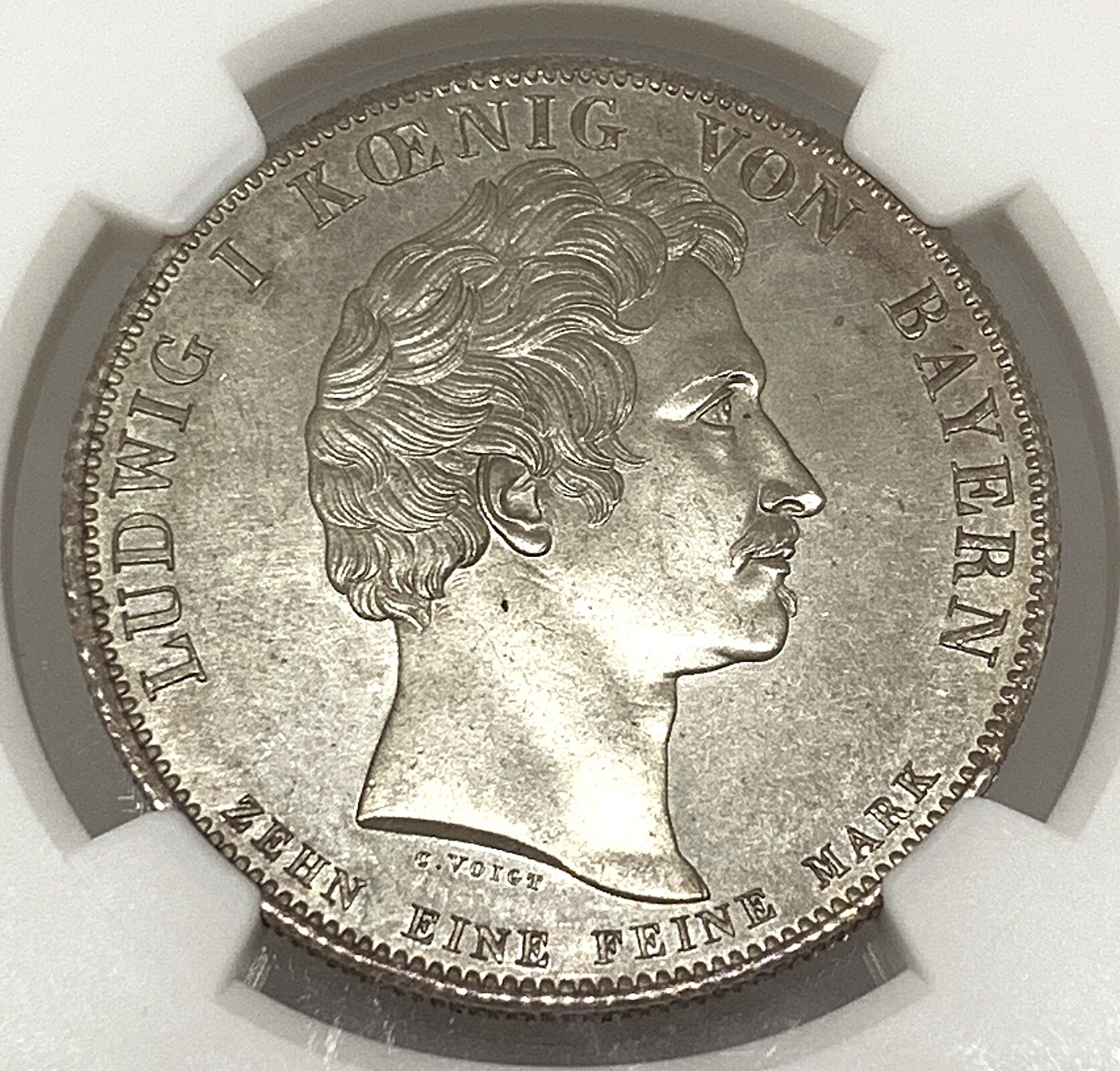 GERMANY German States Bavaria 1835 Taler Coin Thaler NGC MS 63 VZ/STG ...