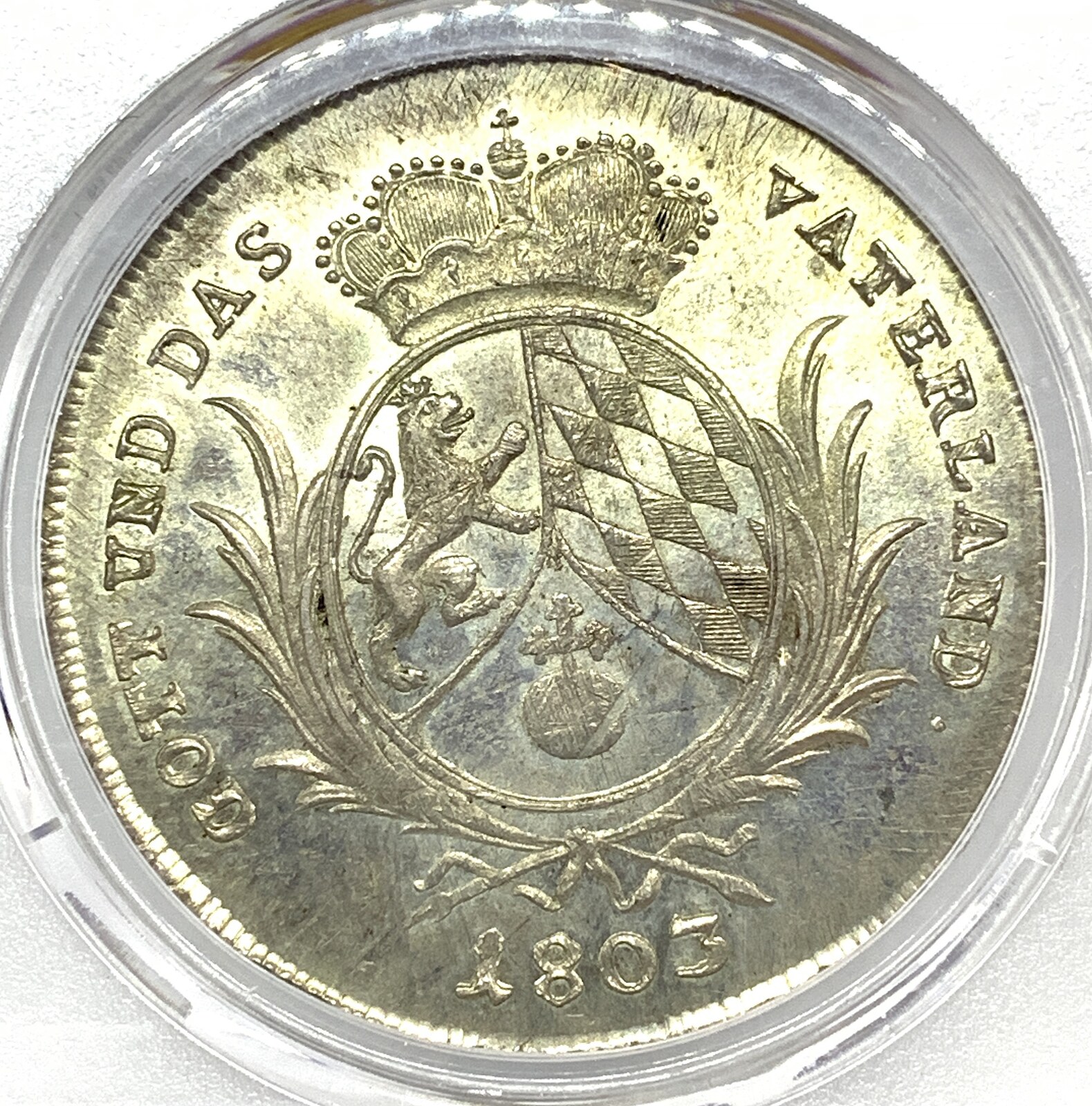 Germany Bavaria 1803 Taler Coin Thaler PCGS MS 63 F.STG/STG RARE UNC ...