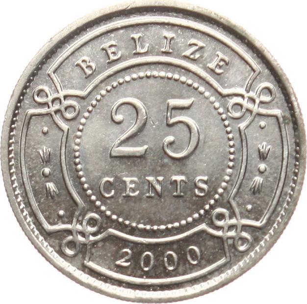 Belize 25 Cent 2000 Elisabeth II. BU | MA-Shops