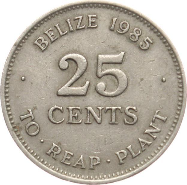 Belize 25 Cent 1985 Elisabeth II. VF | MA-Shops