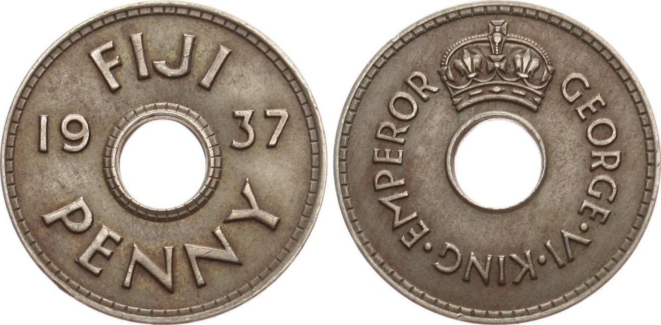 Fiji Penny 1937 Georg VI. EF | MA-Shops